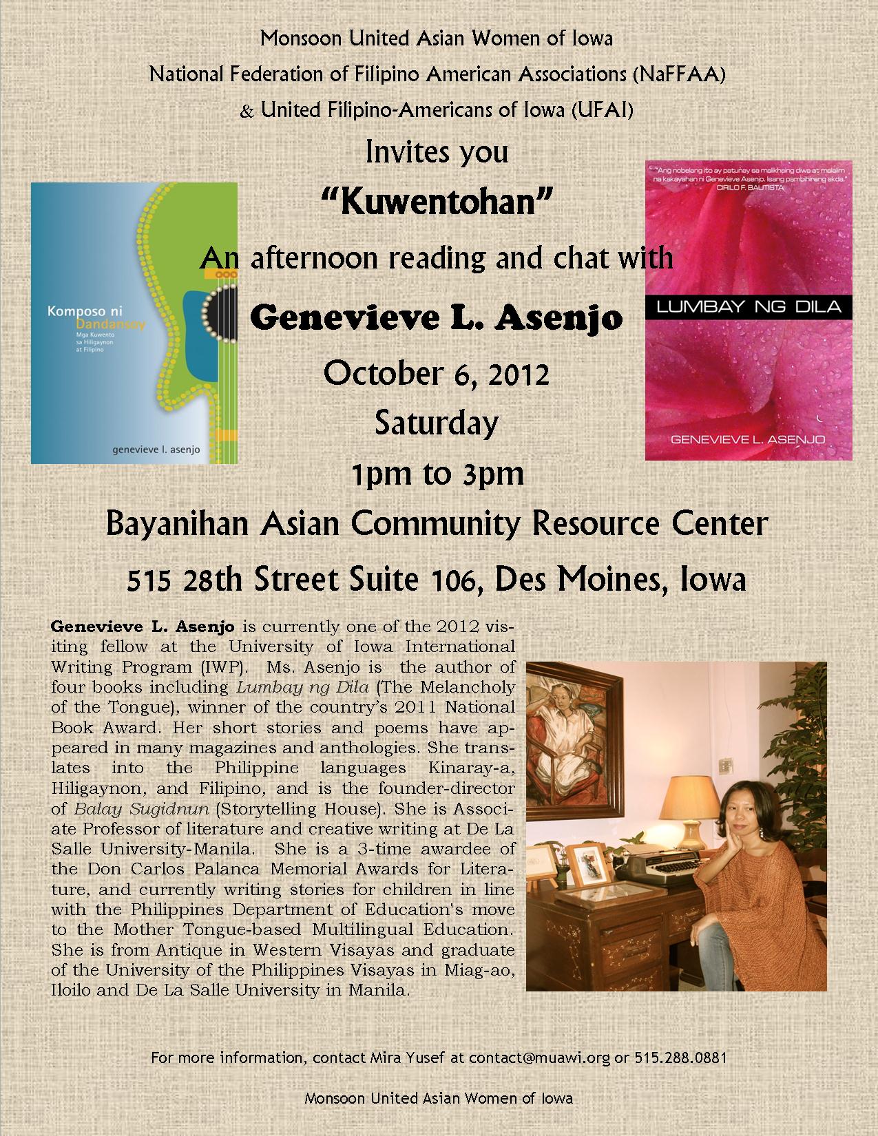 Reading with Gen Asenjo – Balay Sugidanun